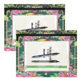 ALAZA Parrots Birds Pattern Pencil Pouch 3 Ring Binder with Clear ...