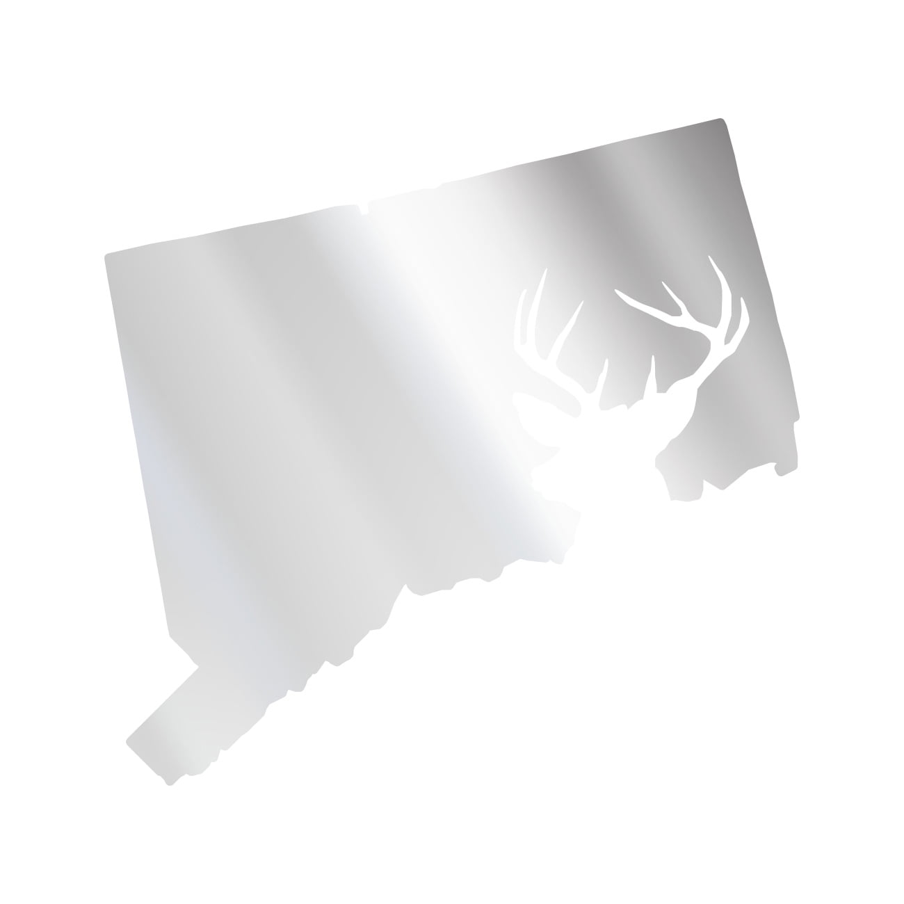 Connecticut Deer State Sticker Decal Die Cut - Self Adhesive Vinyl ...