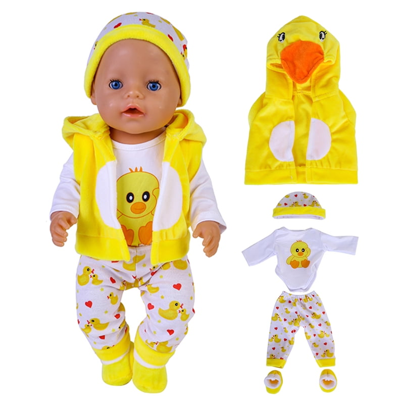 Click here for Wuguangyang 17 Inch Baby Doll Clothes Cute Duck 5p... prices