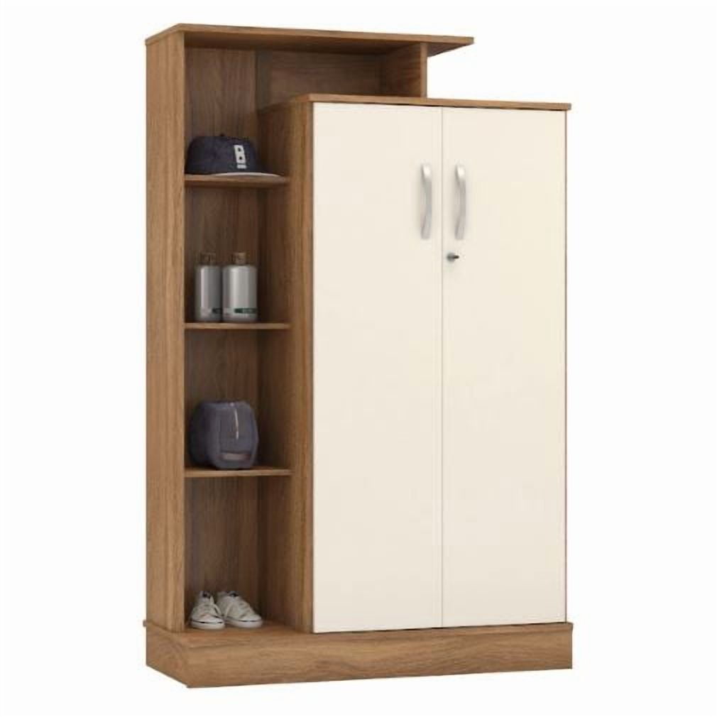 Armario Multiusos con Puertas y Repisas 145 cm de Alto color Roble ...