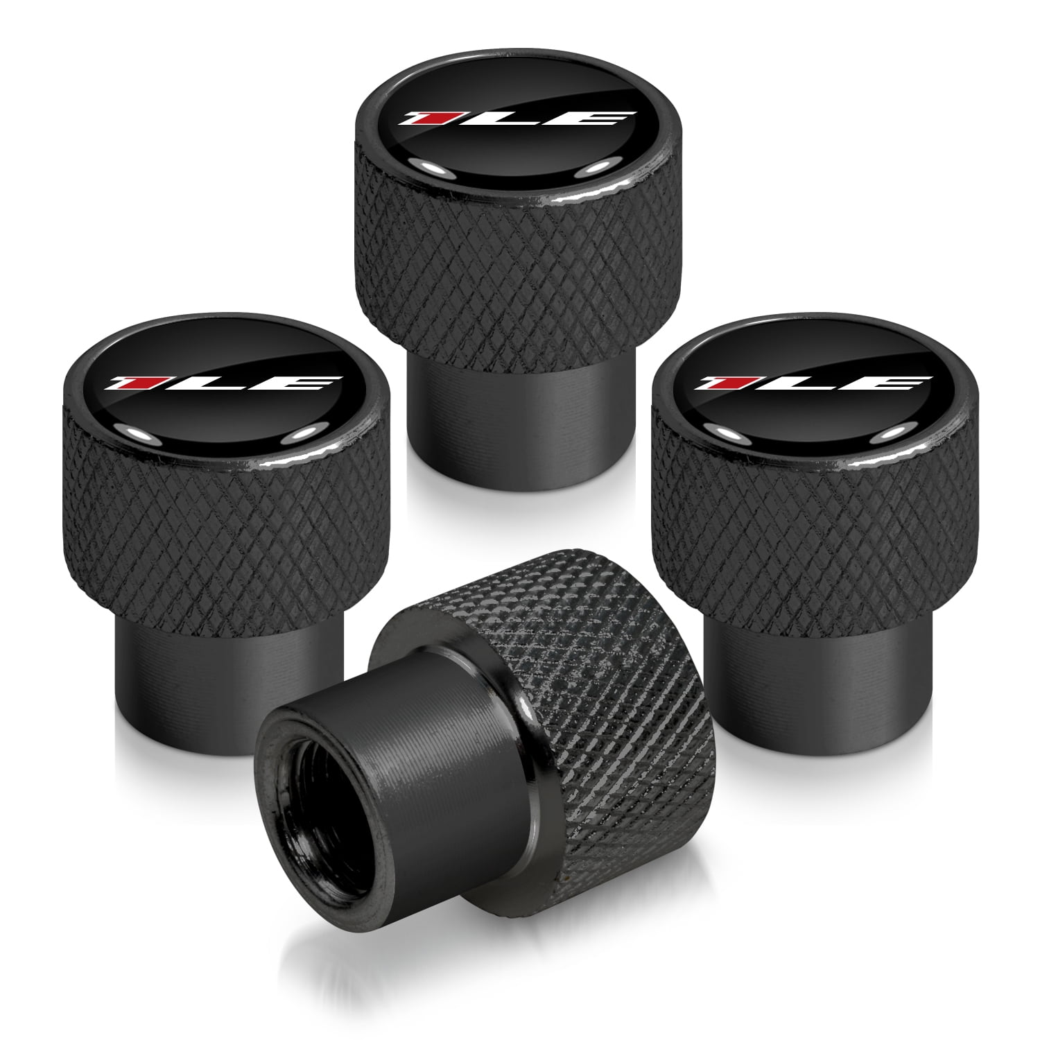 Chevrolet Camaro 1LE Logo in Black on Black Aluminum Tire Valve Stem ...
