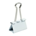 JAM Paper Colorful Binder Clips, Large, 1 1/2 in, White, 12/Pack ...