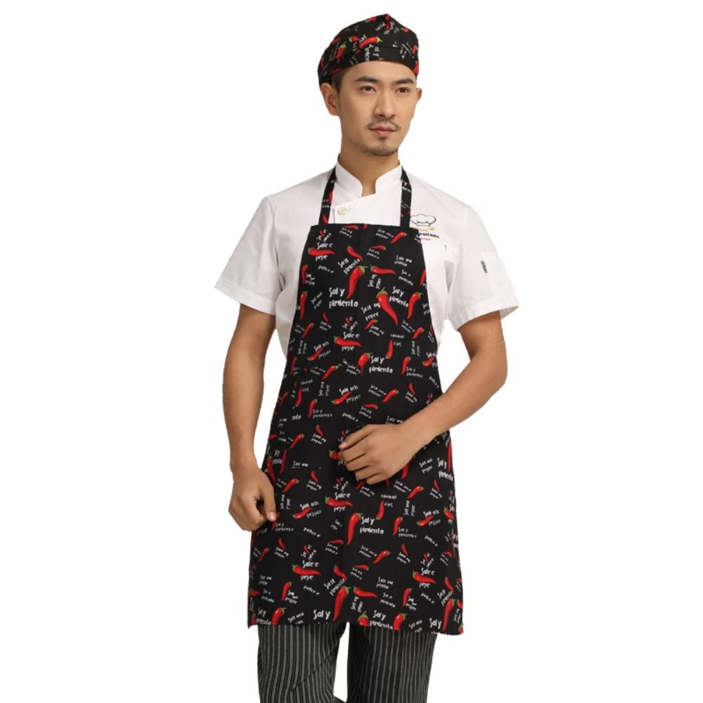 Cooking Tools with 2 Pockets Sleeveless Waiter Adult Men Apron Black ...