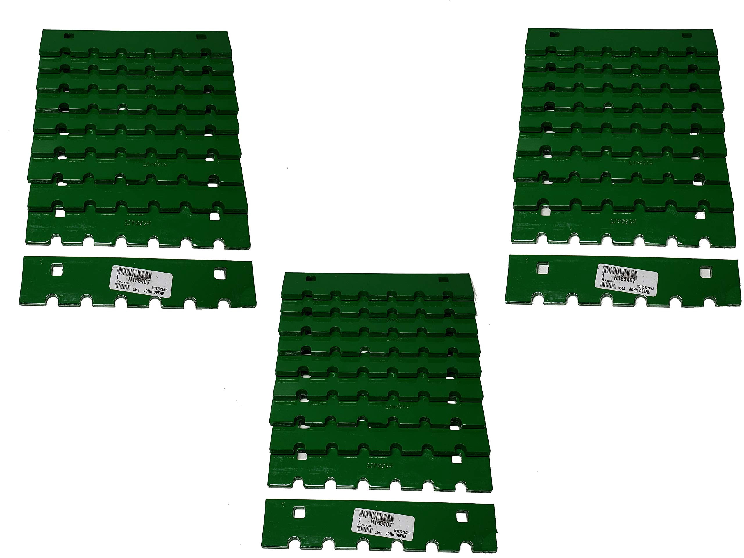 John Deere Original Equipment Combine Notched Wear Plate (Set of 30 ...