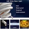 Blue Neon LED Strip Lights, 16.4ft 12V DC 600 SMD2835 LEDs Waterproof ...
