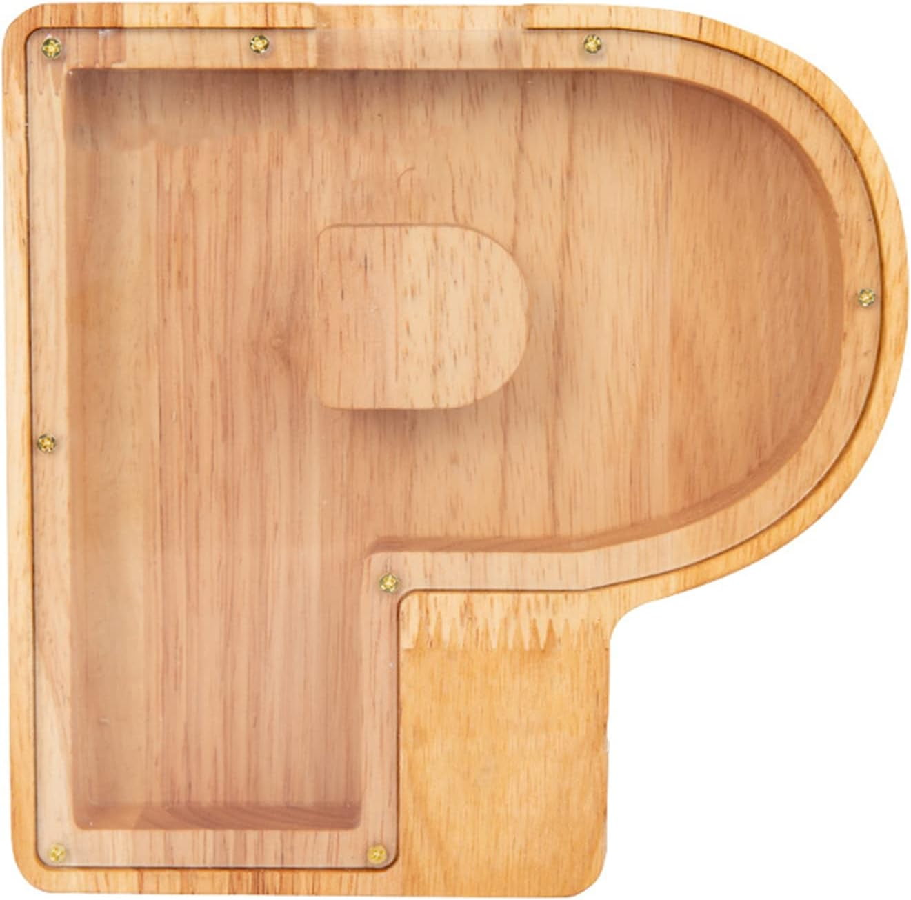 LINLIN Personalized Alphabet Piggy Bank alphabet piggy bank Wooden ...