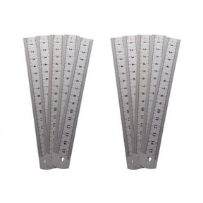 Pacific Arc, Stainless Steel Ruler with Inch (32nd & 64th) and Pica ...