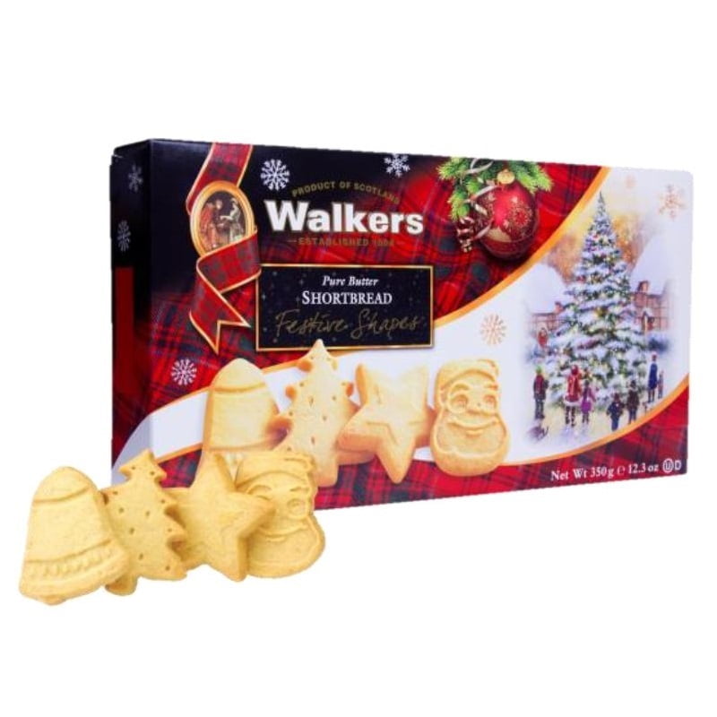 Walkers Shortbread Festive Shapes Carton 12.3 Oz - Walmart.com