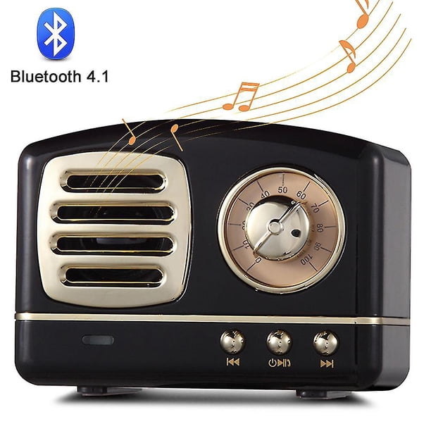 Retro Radio Bluetooth Speaker, Vintage Radio- Greadio Fm Radio Gift ...
