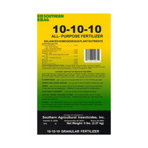 All Purpose Fertilizer 10-10-10 - 5 Lbs. - Walmart.com