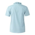 Plus Size Women Kaftan Loose Blouse Shirts Summer Short Sleeve Thin