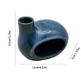 Blue Ceramic House Incense Burner, Handmade Palo Santo & Sage Burner ...