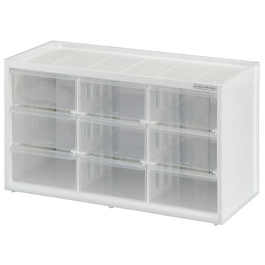 7 Clear Plastic Drawer Organizers - Stackable Units for Office/Bathroom ...
