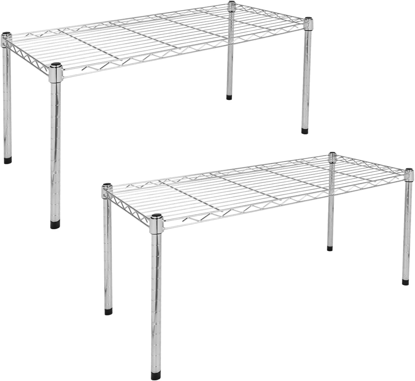 YSSOA Heavy Duty 1-Shelf Shelving, Adjustable Storage Units, Steel ...