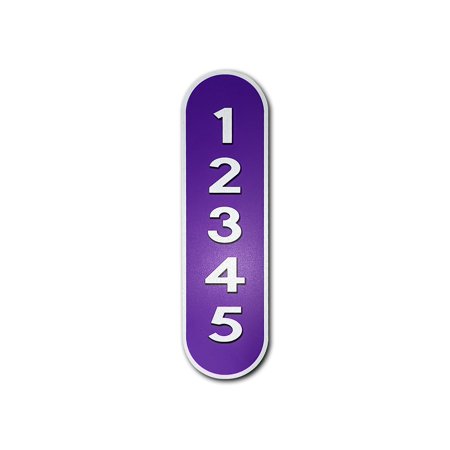 Reflective Vertical Address Plaque (Purple) | Walmart Canada