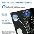 Smart Digital Scale for Body Weight and Fat, Rechargeable Bathroom ...