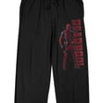 Marvel Deadpool Logo and Character Men's Black Sleep Pants-Small ...