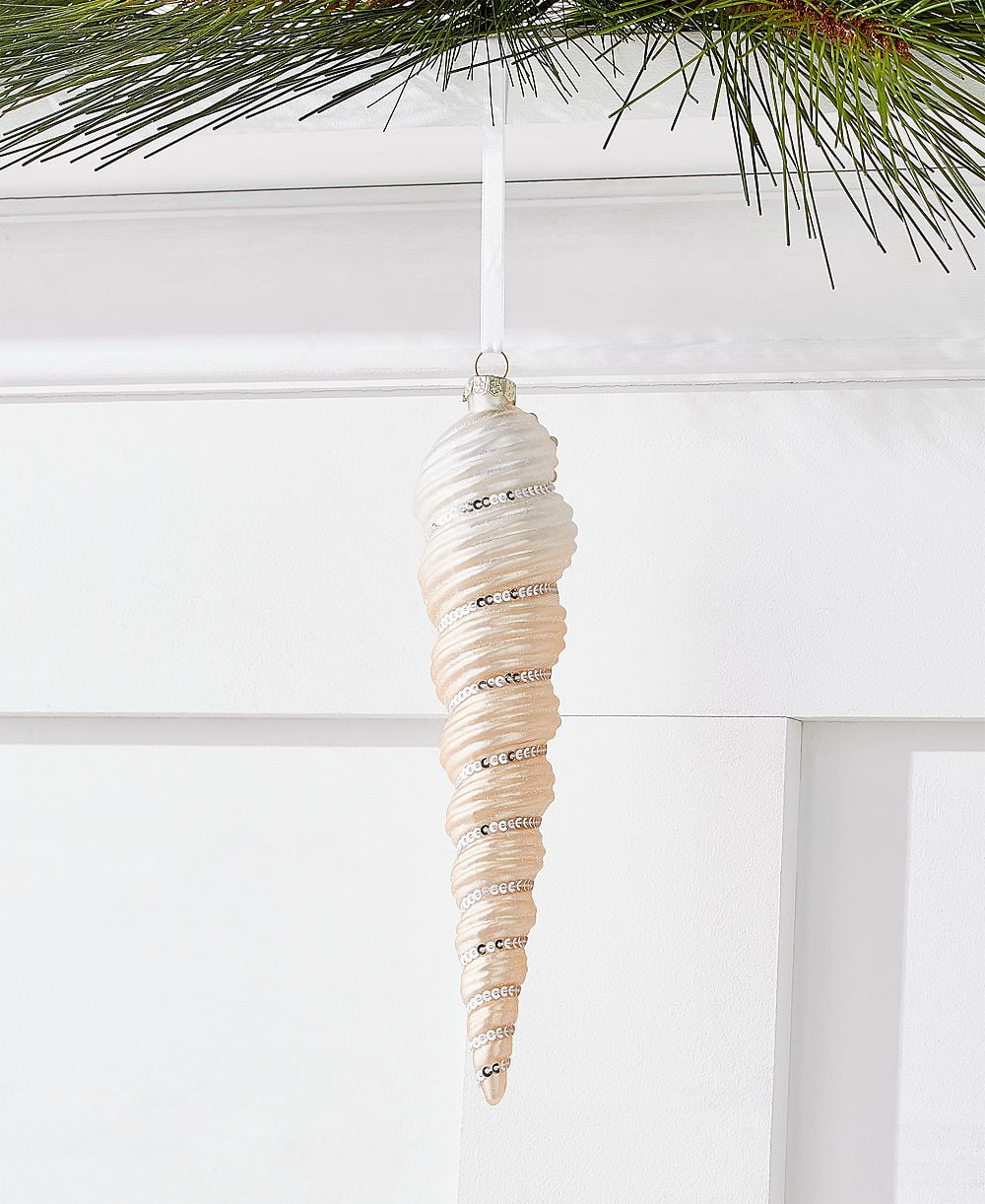 Holiday Lane At The Beach Seaside Conch Ornament, Ivory - Walmart.com