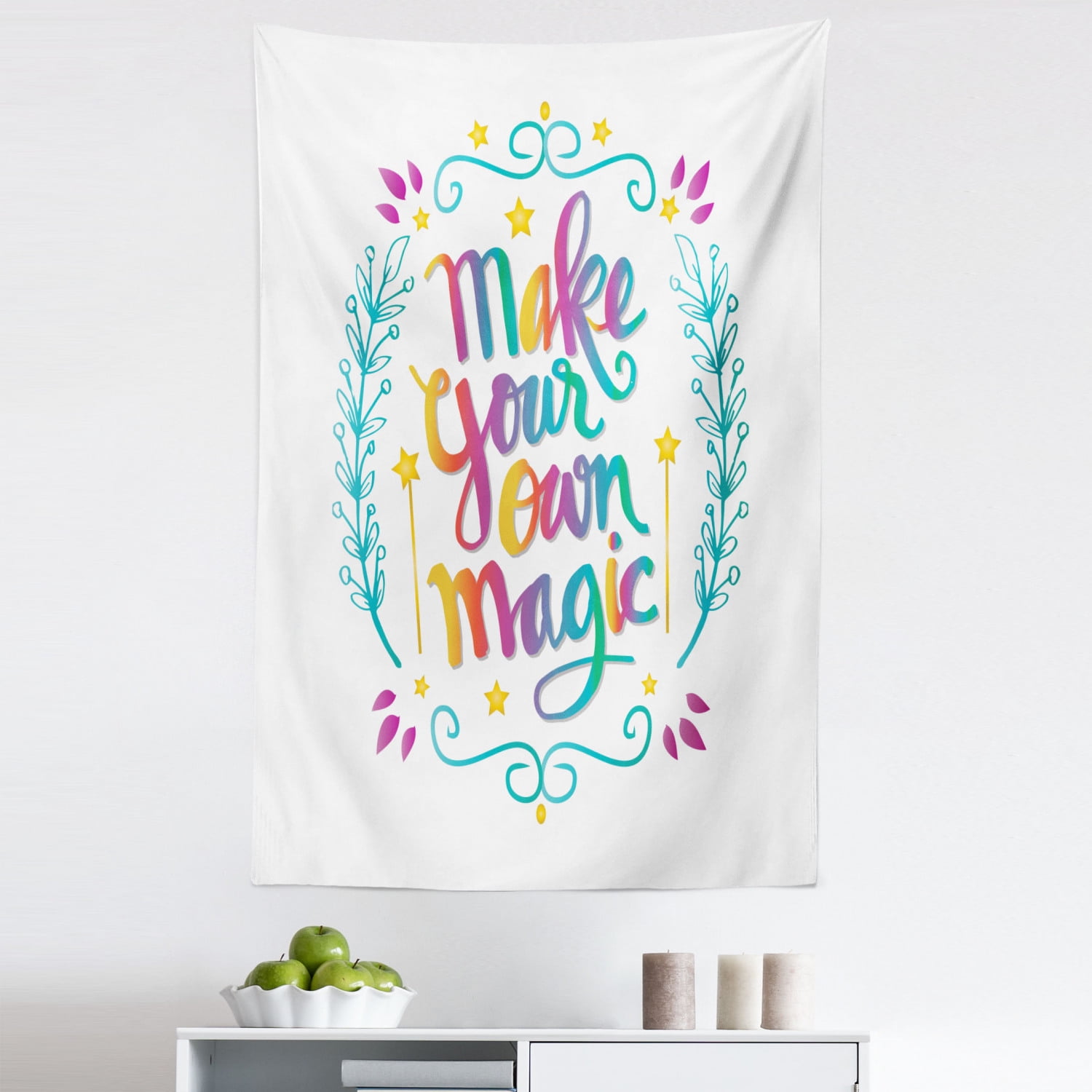 Saying Tapestry, Make Your Own Magic Message with Colorful Letters ...