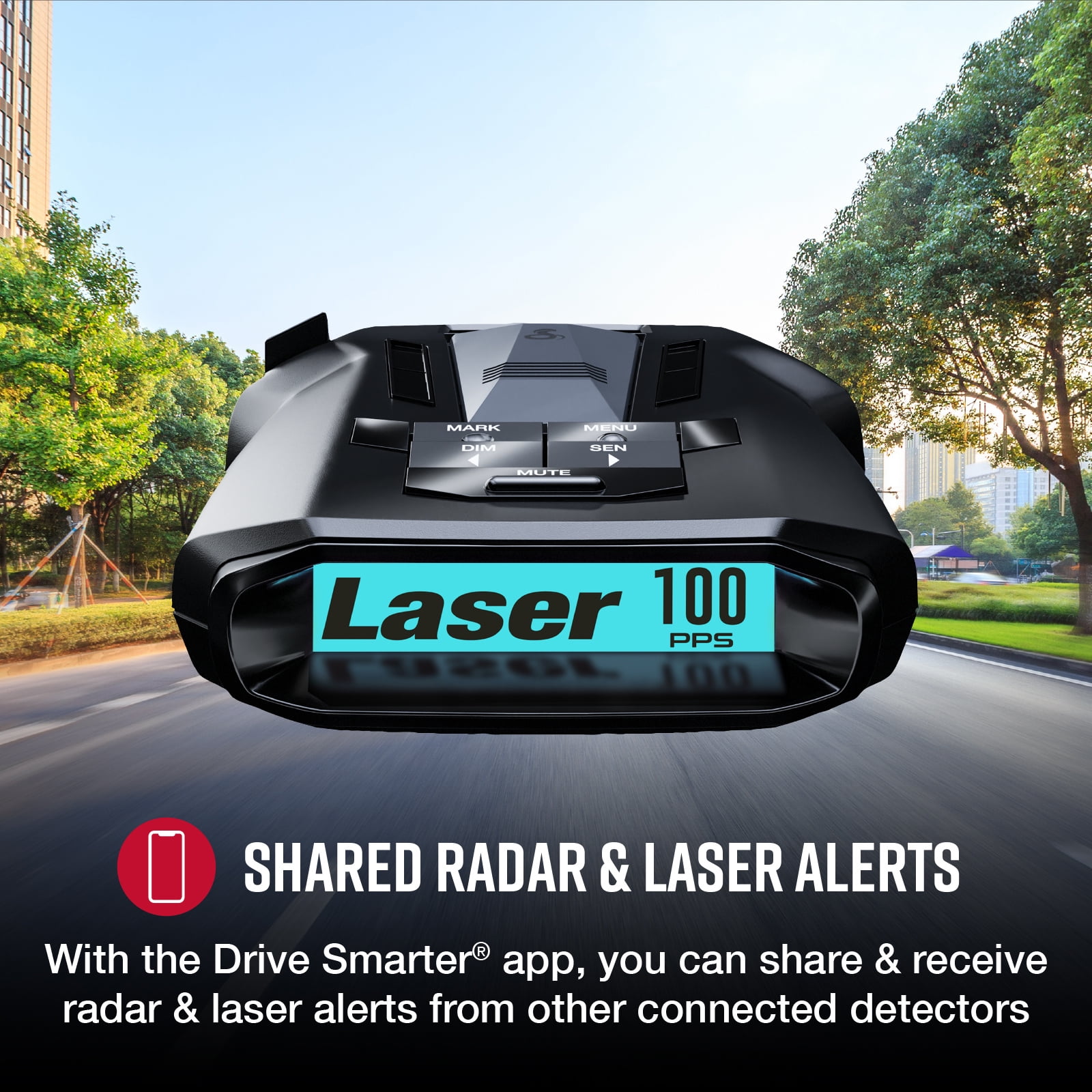 Cobra RAD 700i Radar Detector - Connected Radar with Bluetooth, Apple ...