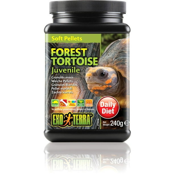 Exo Terra Soft Pellets, Forest Tortoise Juv 8.4oz - Walmart.com