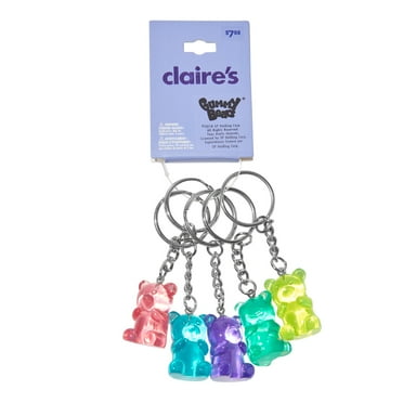 Claire's Girls’ Metallic Love Script Mini Backpack Keychain, Pink ...