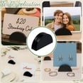 20Pcs Half Round Acrylic Name Card Holder Business Card Holder Black 30 ...