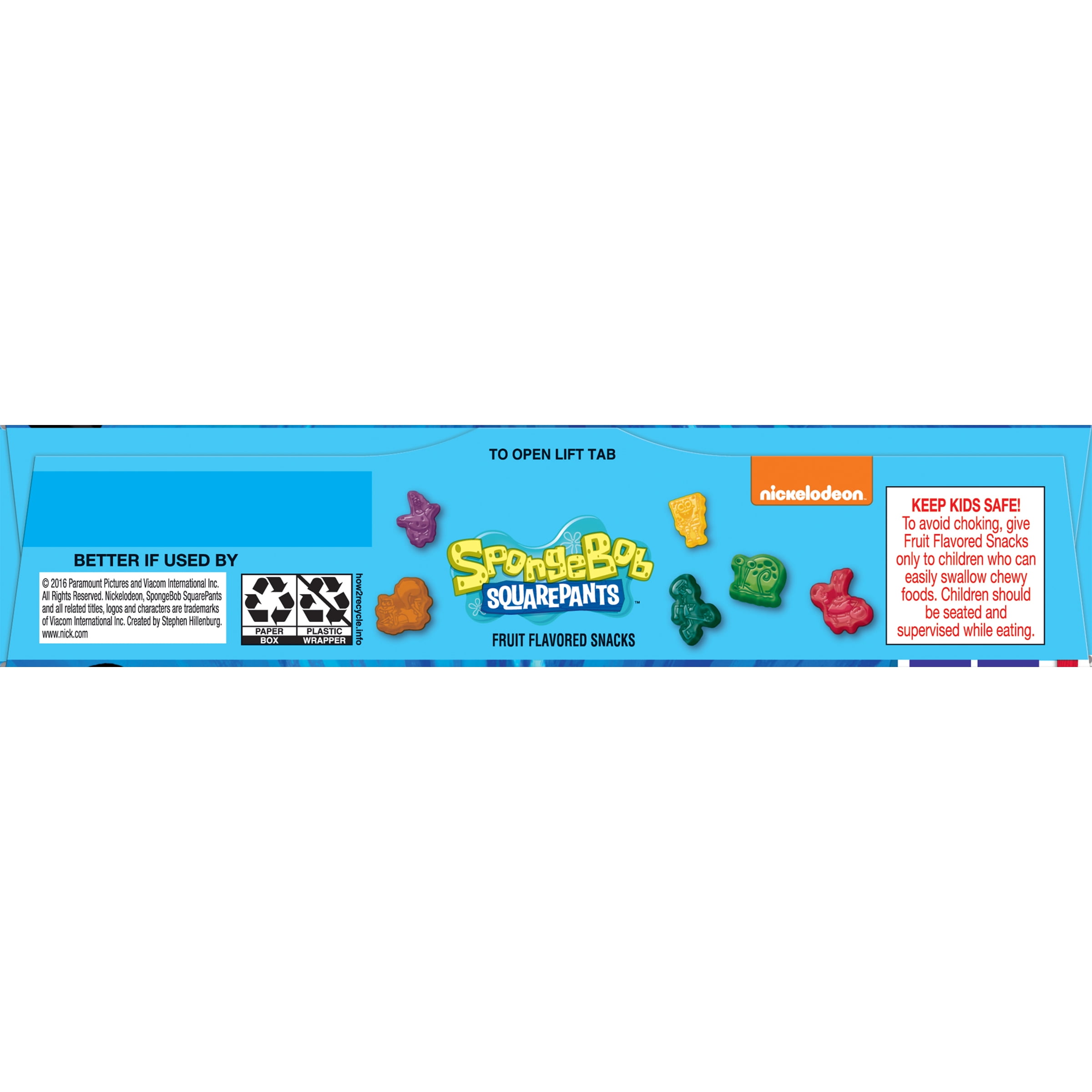 Spongebob Squarepants Fruit Flavored Snacks Treat Pouches 41 Off