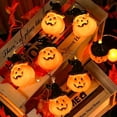1pc LED Pumpkin Lantern String Lights - Vintage Halloween Decorations ...