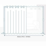 End2End Room Divider Kit, Medium, 8ft x 7ft 6in-12ft, Gray - Walmart.com