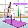 Costway Horizontal Train Bar W/ 4'x8'x2'' Gymnastics Mat Folding Panel ...