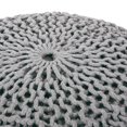 Noble House Round Texture Fabric Pouf, Gray - Walmart.com