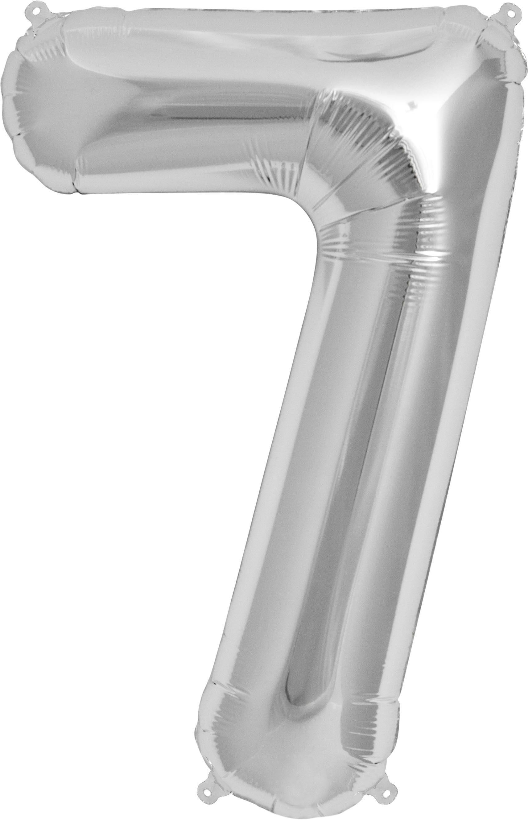 Number 7 Balloon, 32.5", Silver - Walmart.com
