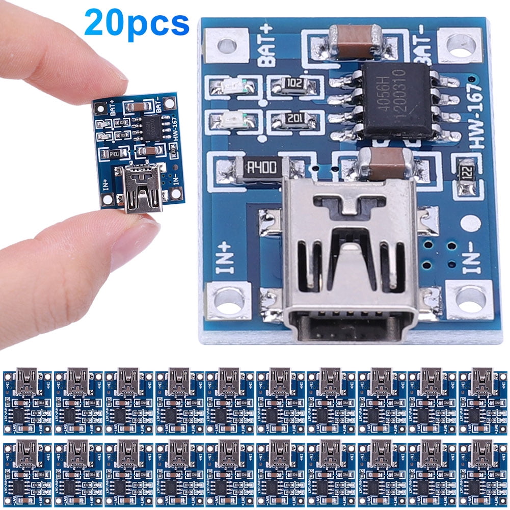 [HW-167 10 piezas] [mini usb] TP4056 1A batería litio placa carga ...