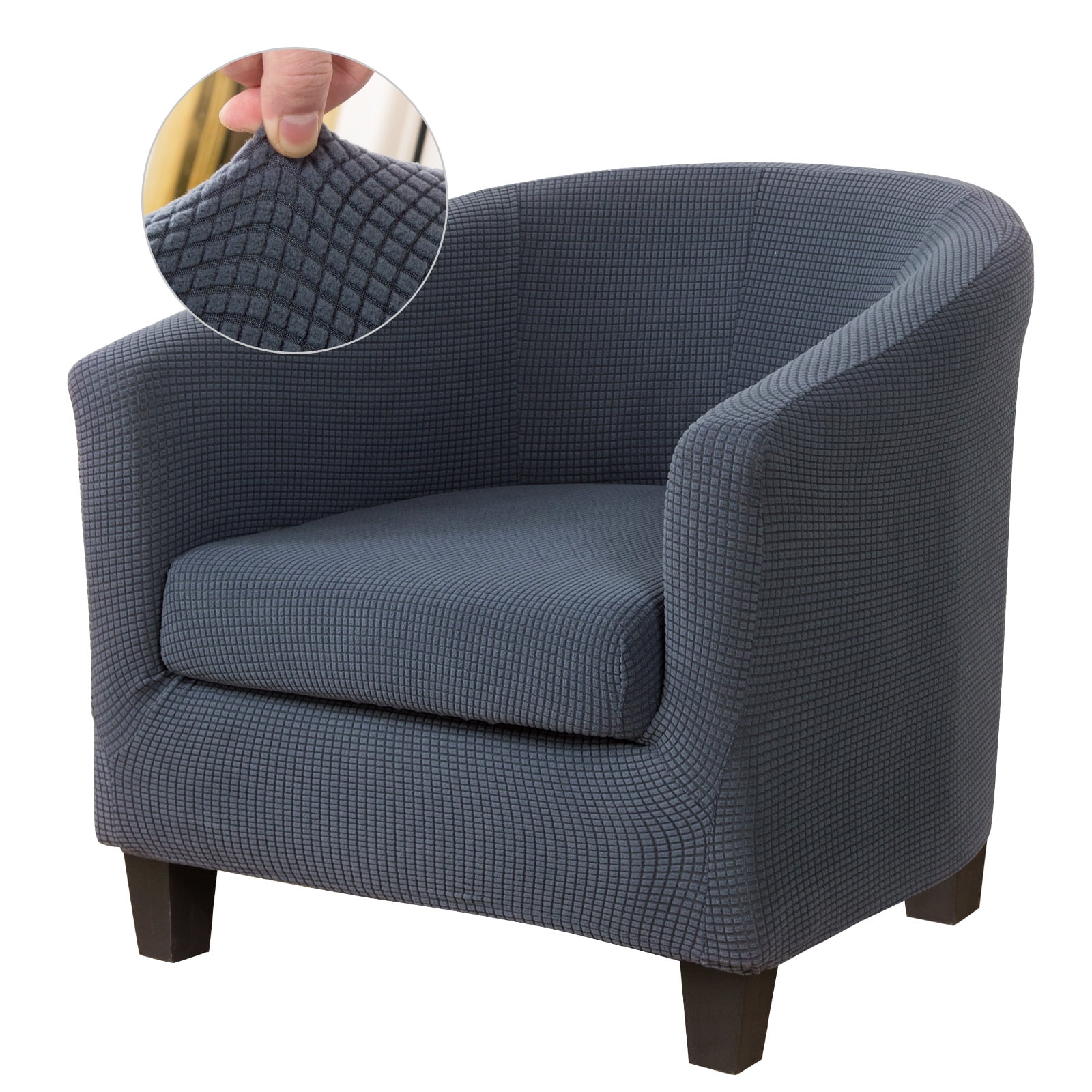 CJC 2-Piece Club Chair Covers, Stretch Tub Chair Slipcover, Armchair ...