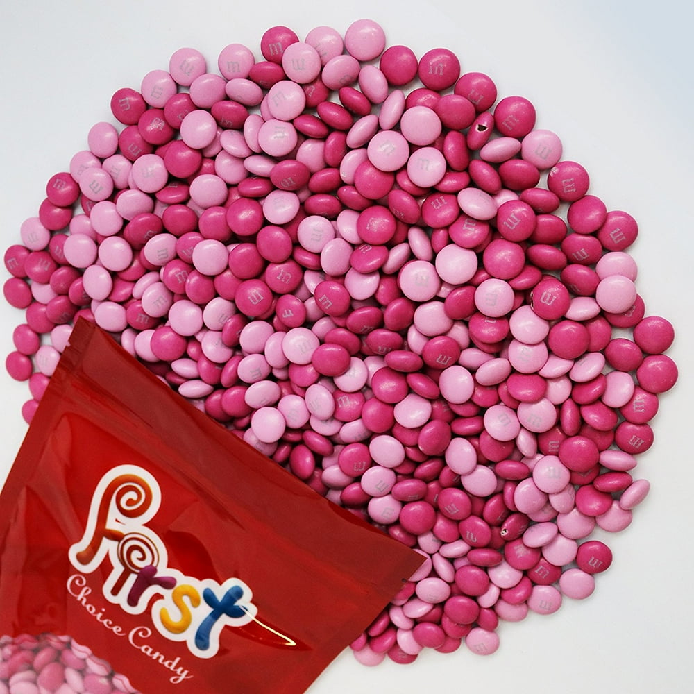 m&m Pink Medley Milk Chocolate Candy 2 Pound Resealable Pouch Bag ...