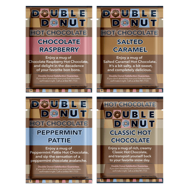 Double Donut White Hot Chocolate Mix Packets, Flavored White Hot Cocoa ...