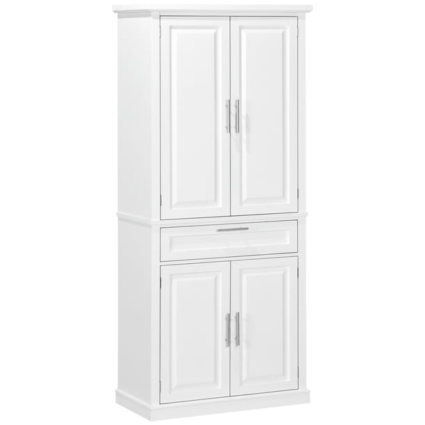 HOMCOM 72" Kitchen Pantry Storage Cabinet with Drawer, Adjustable ...