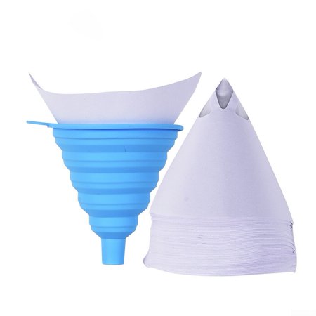 100 Pcs Conical Paint Paper Strainers Paint Filter Cone Fine Nylon Mesh ...