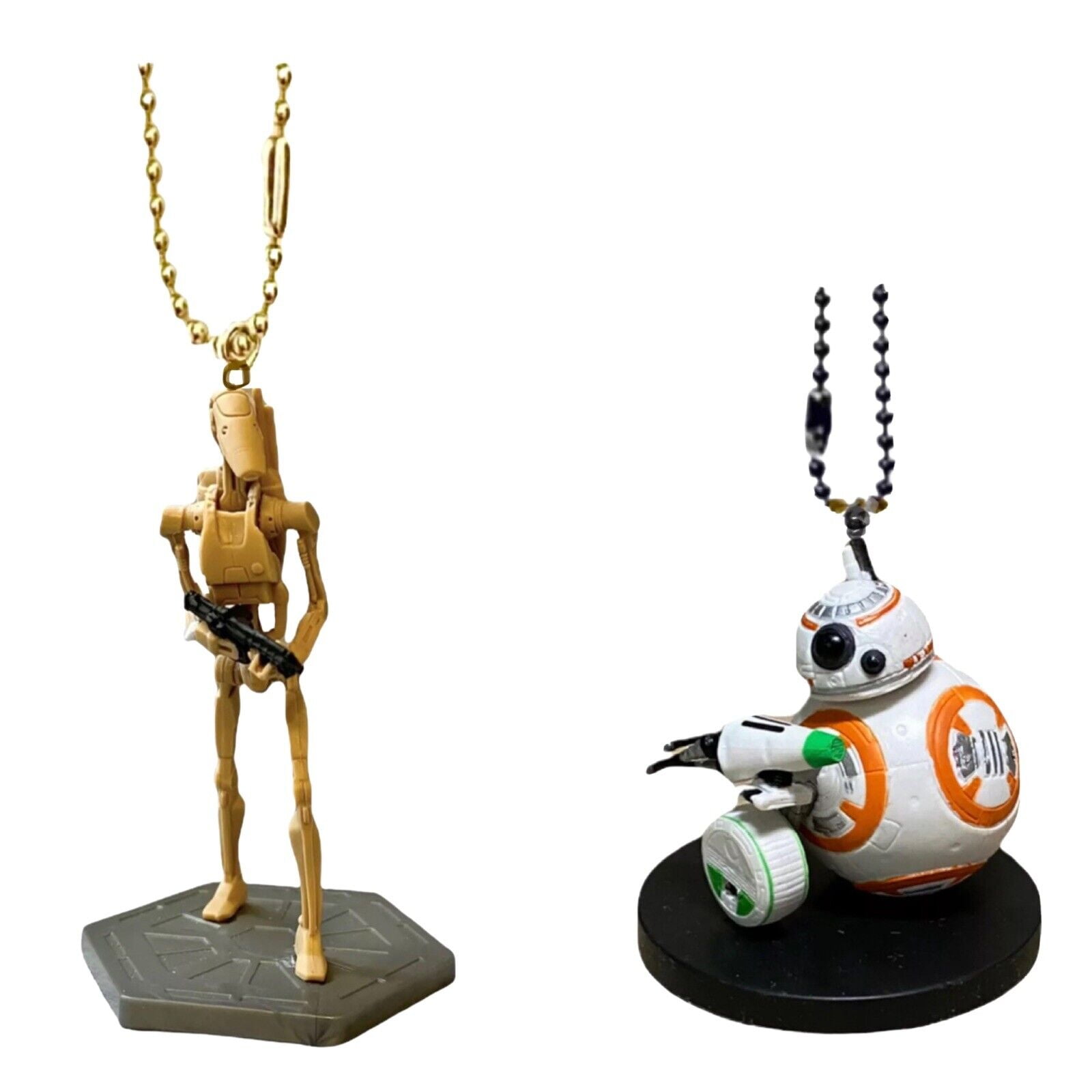 Star Wars Battle Droid & BB-8 Keychain Dangler Figure Figurine Pvc ...