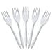 Plastic Cutlery Forks, Medium Weight Disposable, Value Pack - 1000 ...