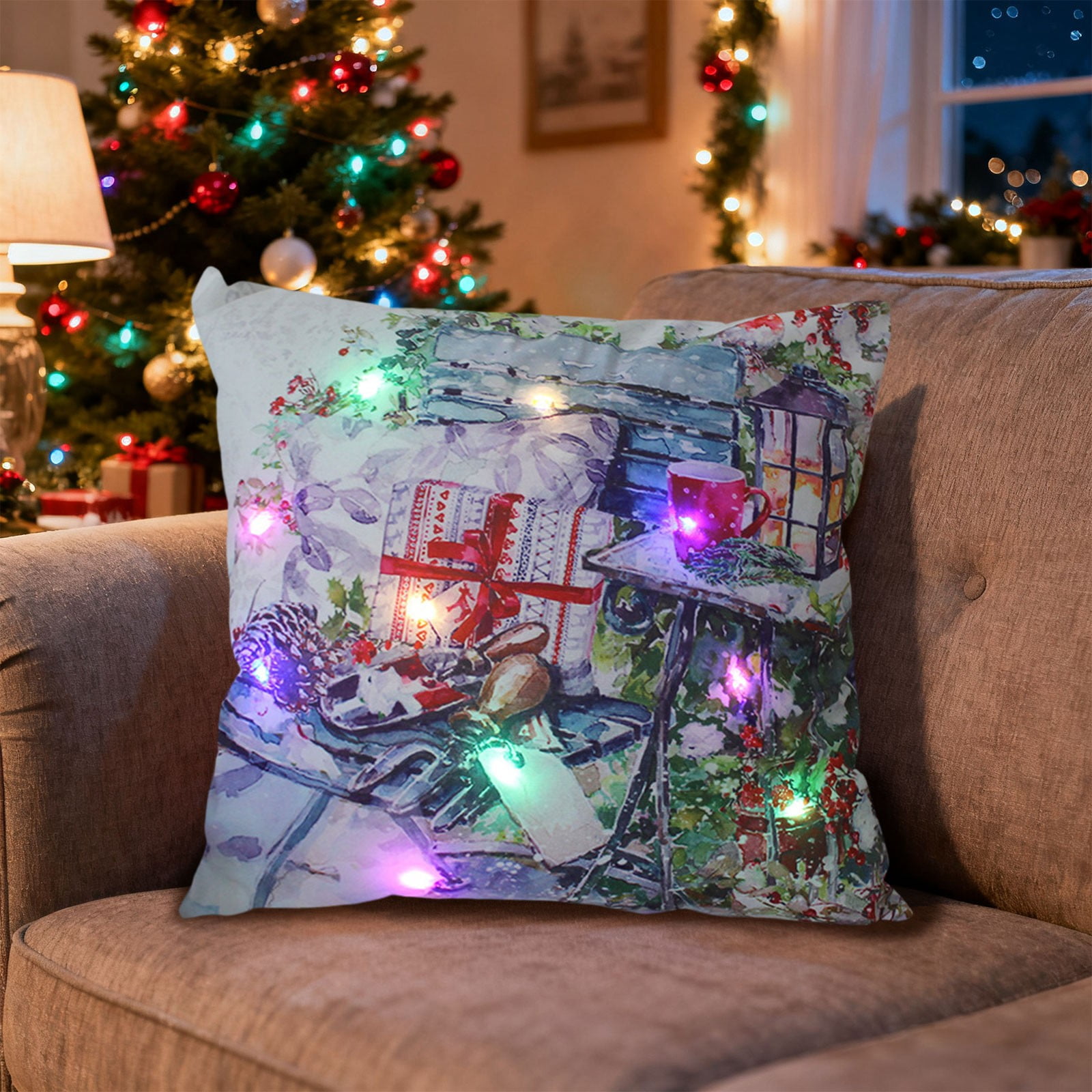Click here for Unbranded Christmas Led Throw Pillows With Flash A... prices
