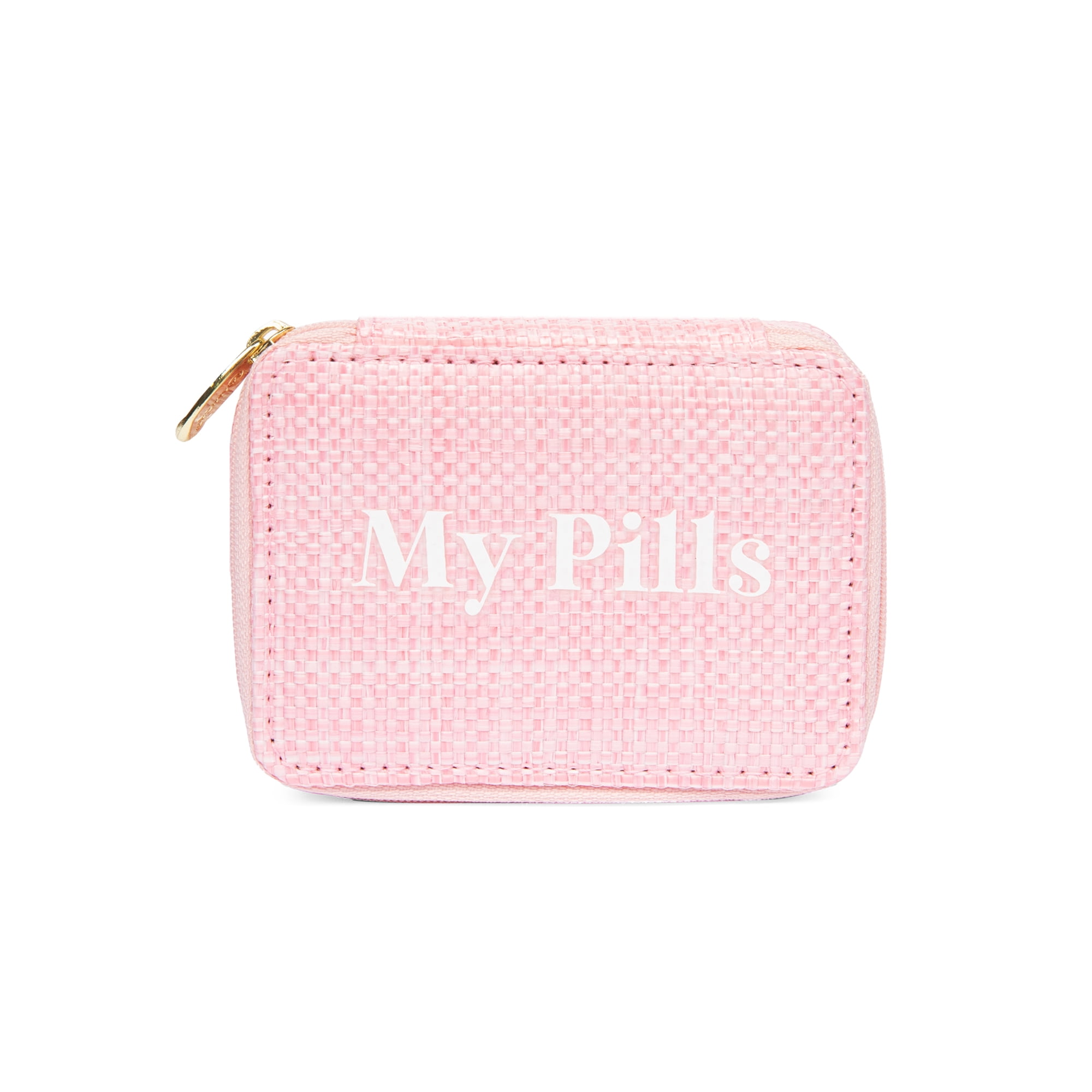Miamica Pink Rattan Pill Organizer Travel Case - Walmart.com