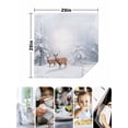 Christmas Cloth Napkins Set of 4 Reusable Dinner Napkins, Winter Deer ...