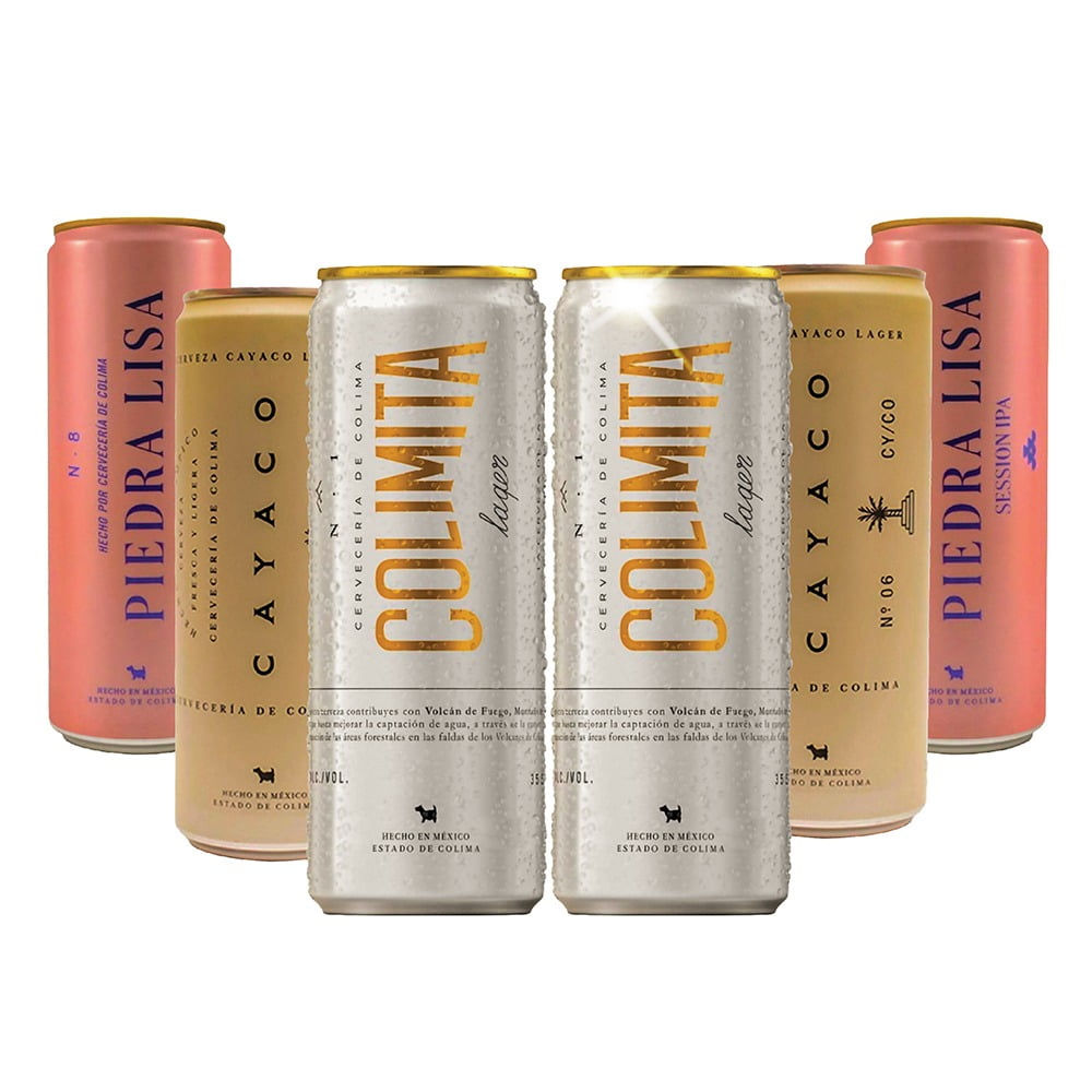 Six Pack Cerveza Artesanal Colima Lata Mix | Walmart en línea