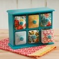 The Pioneer Woman Vintage Floral 6-Drawer Spice & Tea Box - Walmart.com