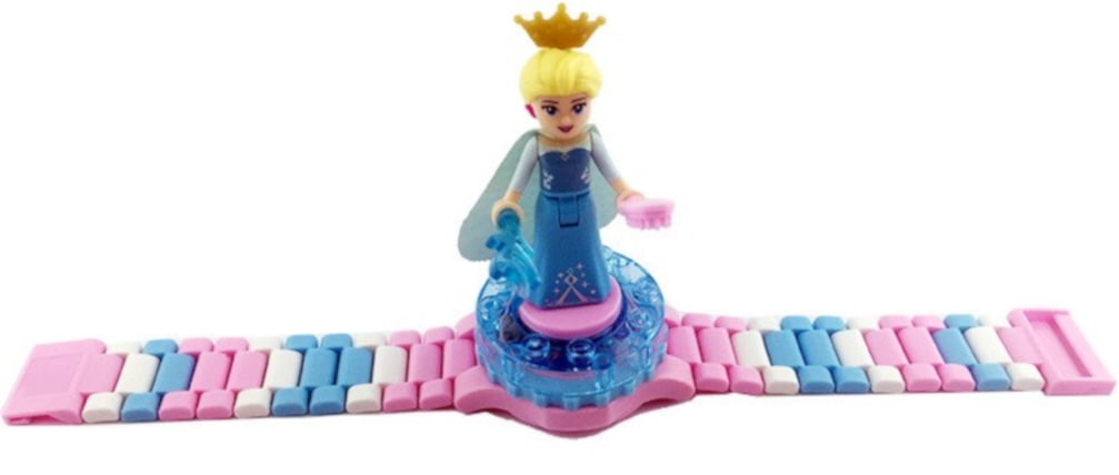 Frozen Elsa Style Build a Elsa Watch with Action Figure LED Watch BAW ...