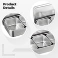 Stainless Steel 3-Compartment Condiment Server Set, Food-Safe Container ...