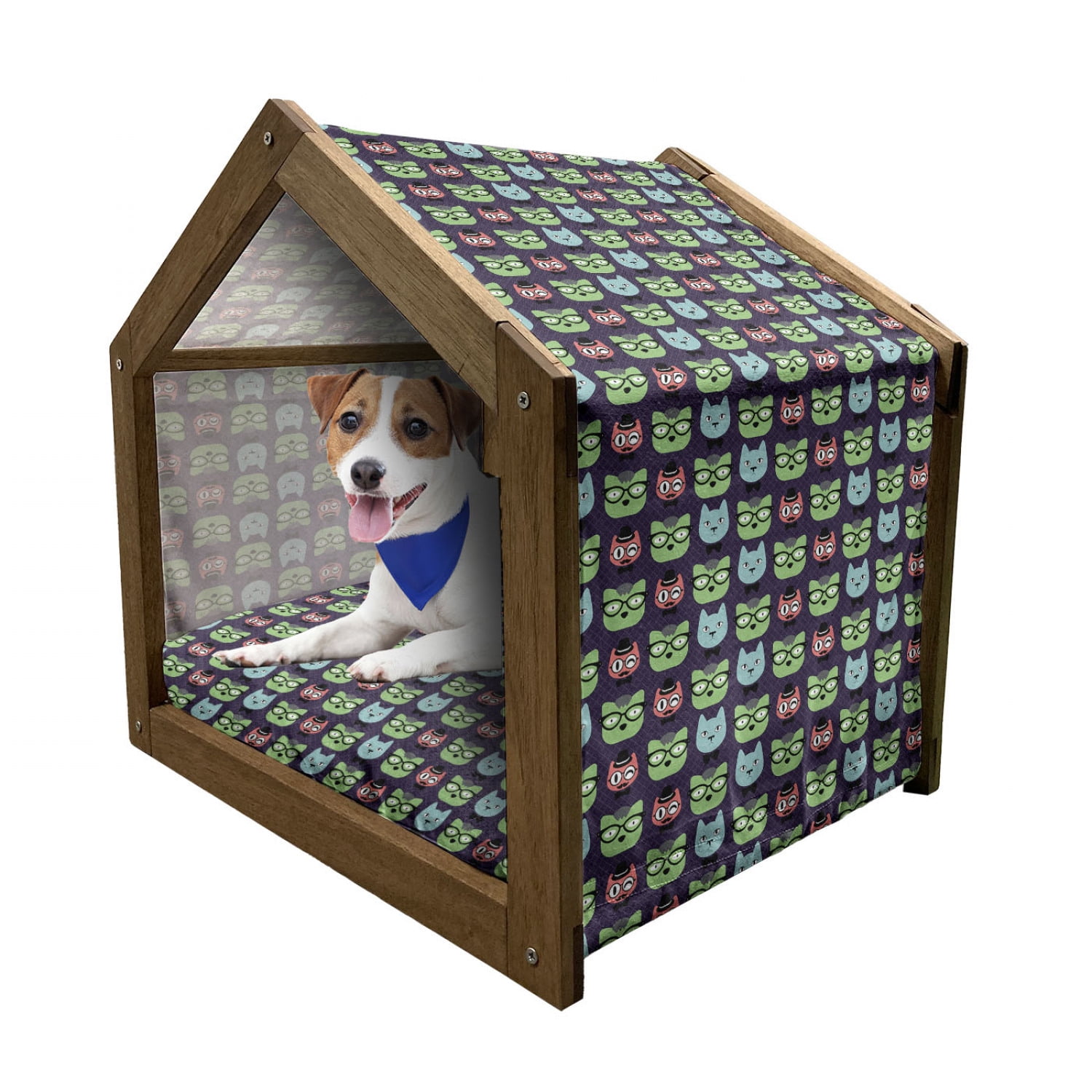 Geek Pet House, Various Cat Characters Wearing Geek Fashion Glasses and ...