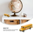 BESTSKY Orange Pull Back School Bus Toy Made of Alloy and Plastic for Kids to Play Lightweight ...